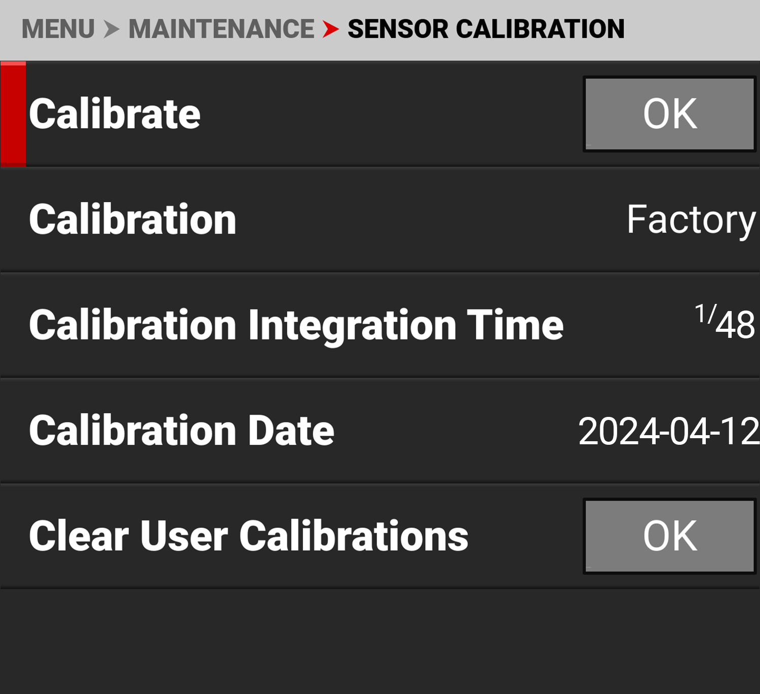 Sensor Calibration
